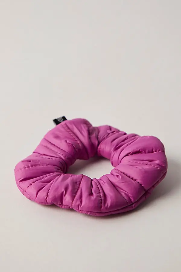 Free People Sports Puffer Scrunchie - Purple