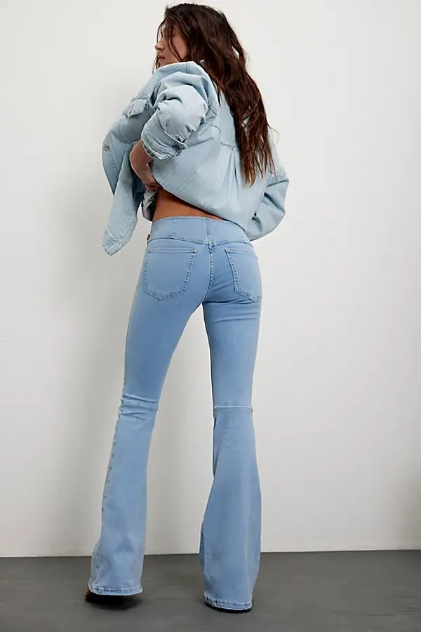 Free People We The Free Penny Pull-on Flare Jeans - Voyager