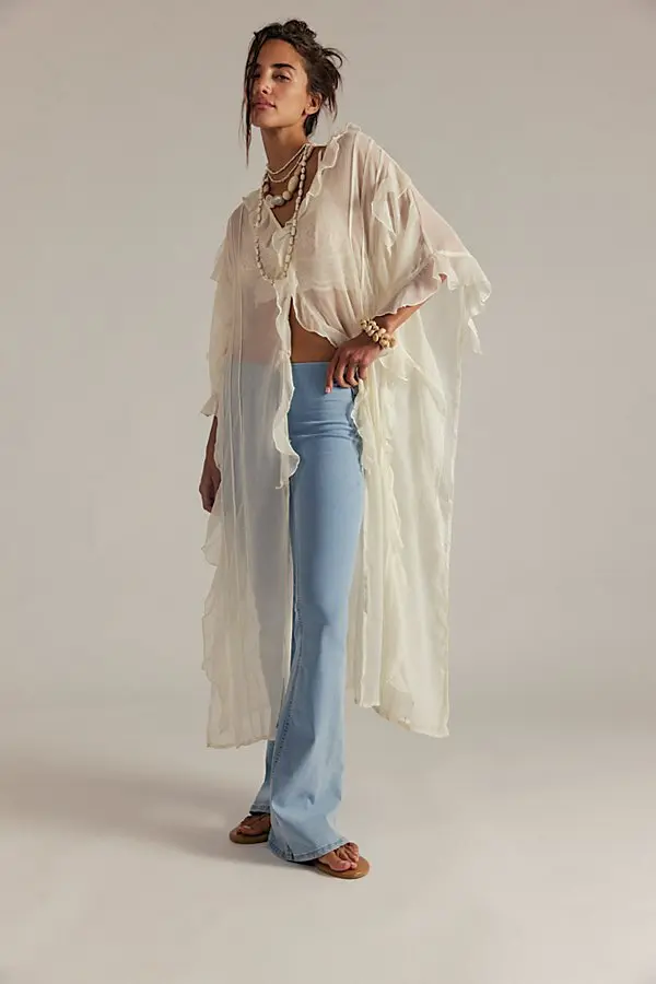 Free People We The Free Penny Pull-on Flare Jeans - Voyager