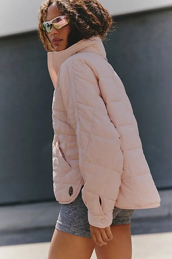 Free People Pippa Packable Puffer Jacket - Ballet Slipper
