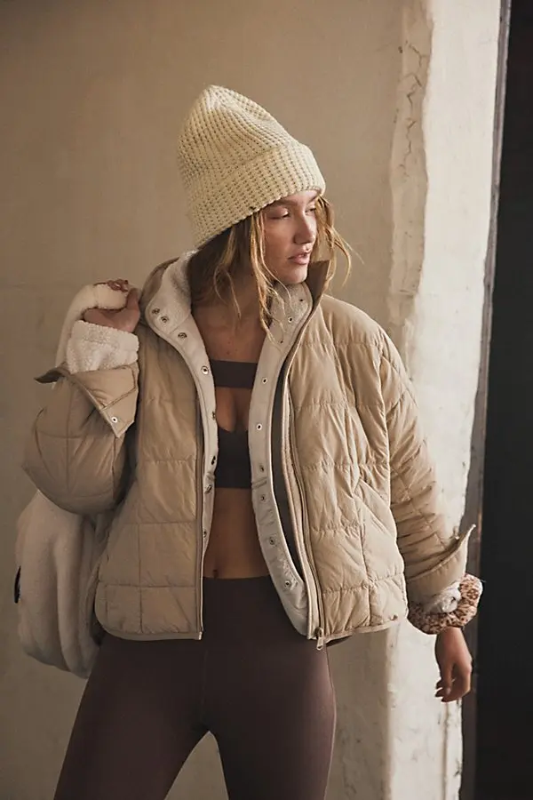 Free People Pippa Packable Puffer Jacket - Doe