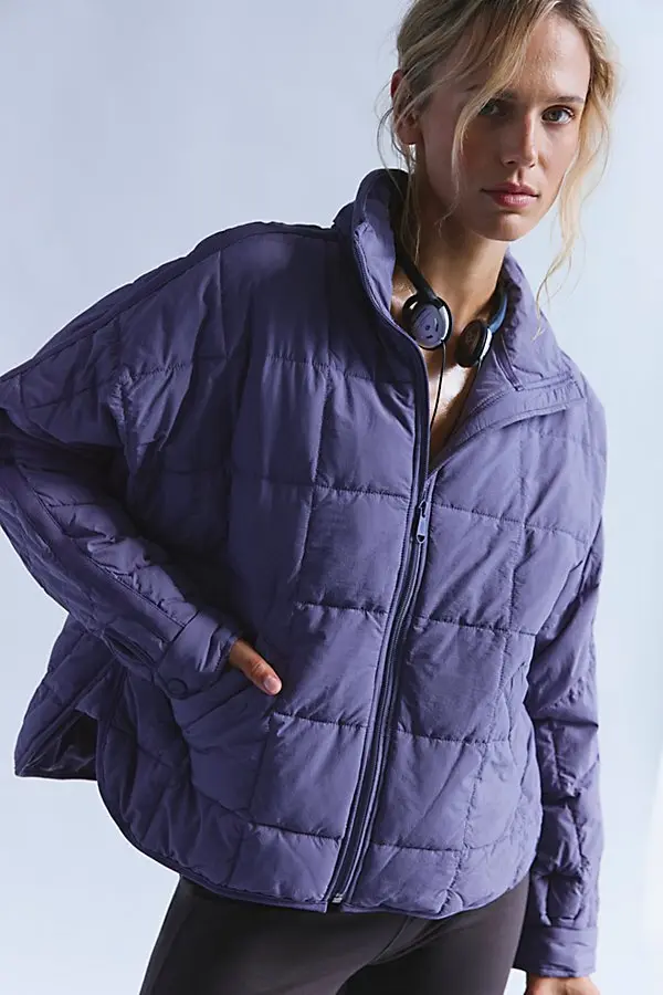 Free People Pippa Packable Puffer Jacket - Graphite