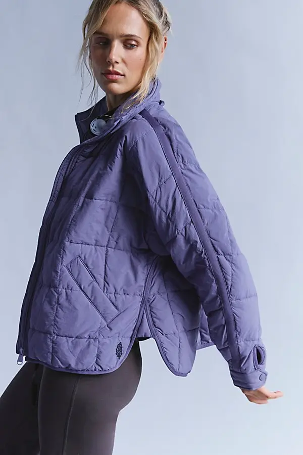Free People Pippa Packable Puffer Jacket - Graphite