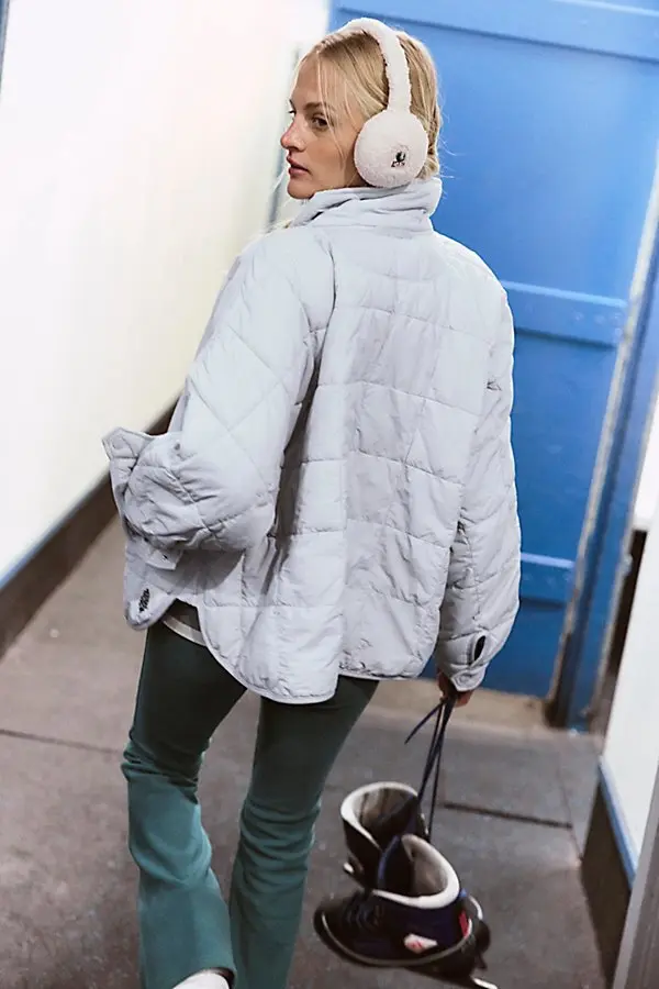Free People Pippa Packable Puffer Jacket - Titanium