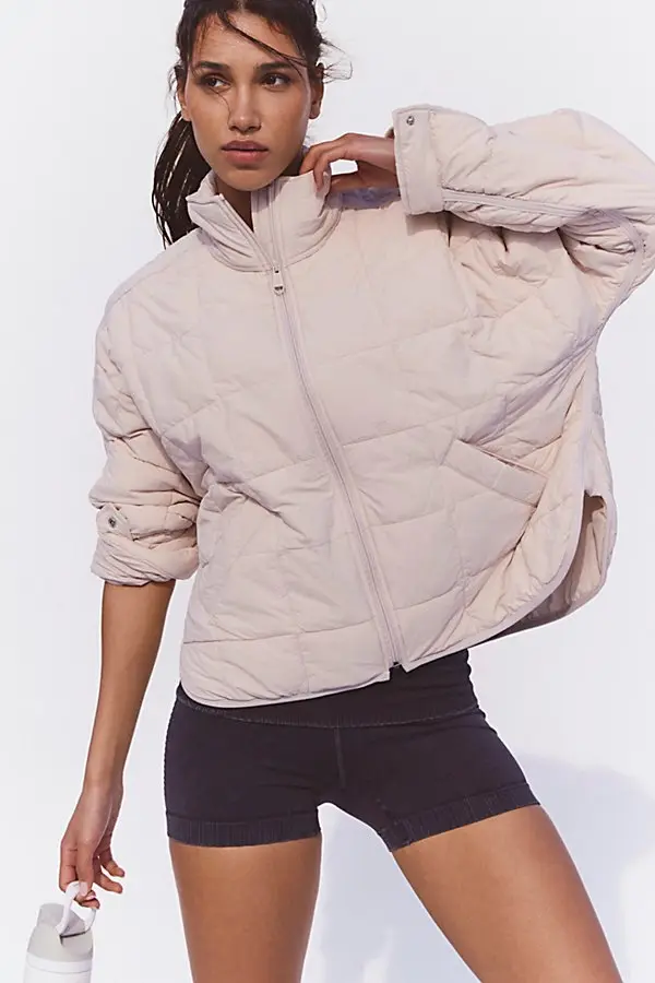 Free People Pippa Packable Puffer Jacket - Tofu