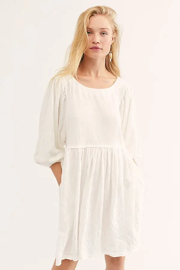 chinese dress ladies Free People Rocky Long Sleeve Knit - WHITE