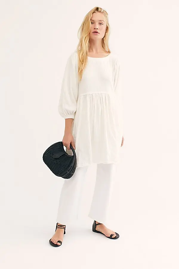 white maxi dresses with sleeves Bella and Bloom Boutique