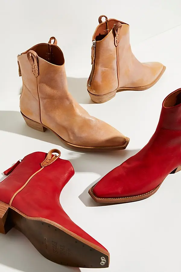 Free People We The Free Wesley Ankle Boots - Garnet