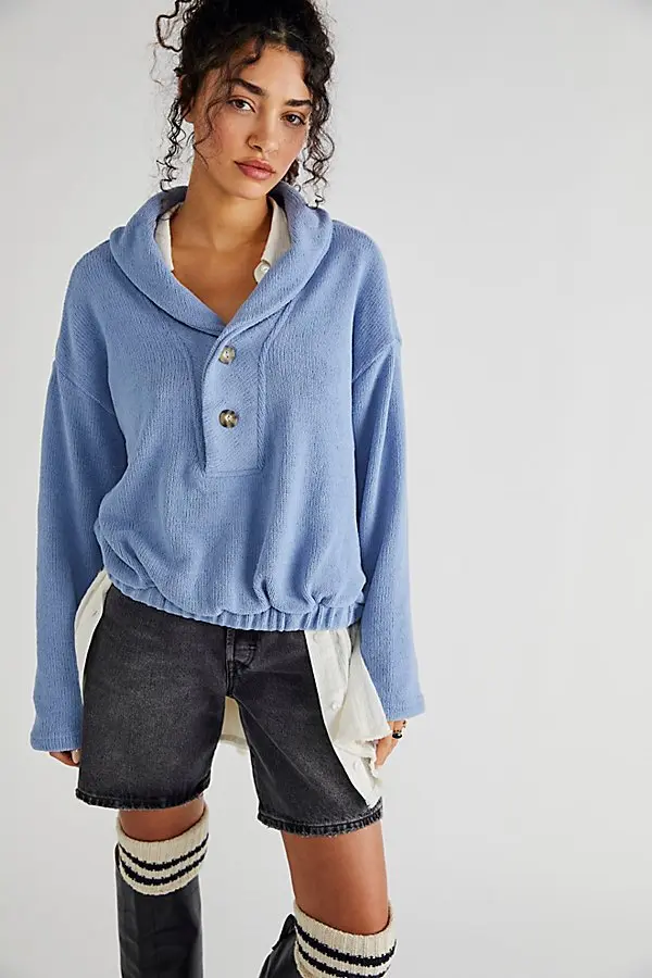 Free People Bino Pullover