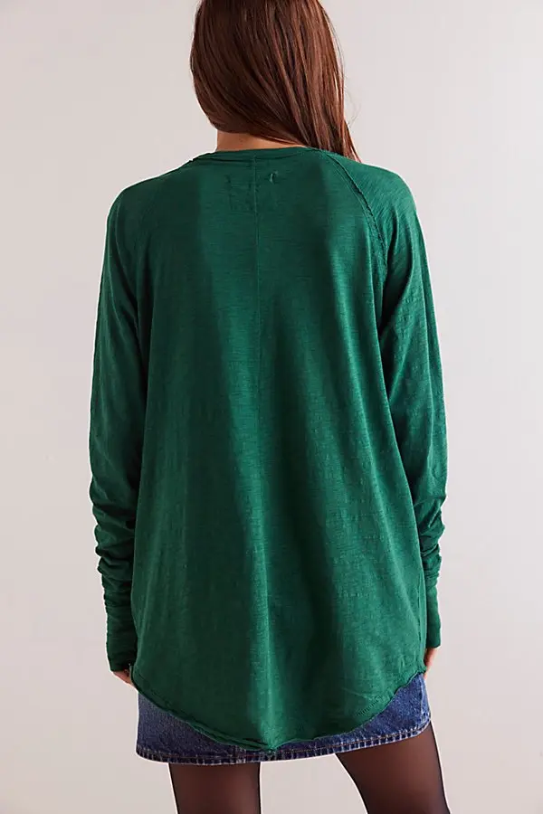 Free People We The Free Arden Tee - Uncut Emerald