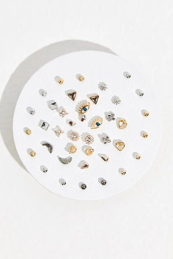 Free People Stud Earring Set - Merry Metallic