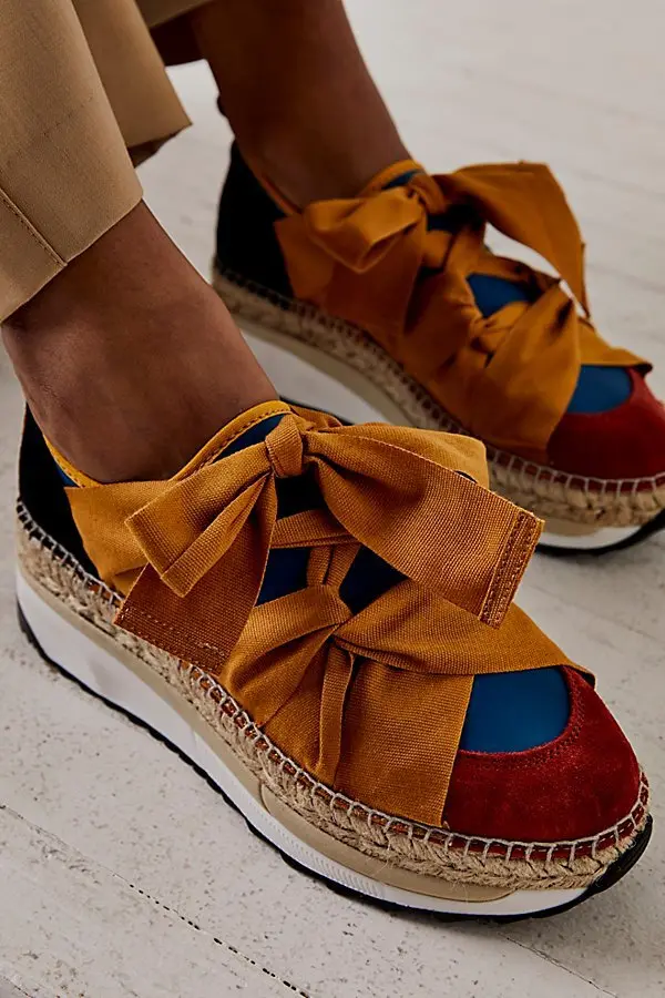 Free People Chapmin Espadrille Sneakers - Rust