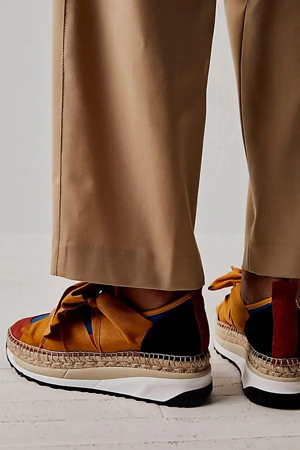 Free People Chapmin Espadrille Sneakers - Rust