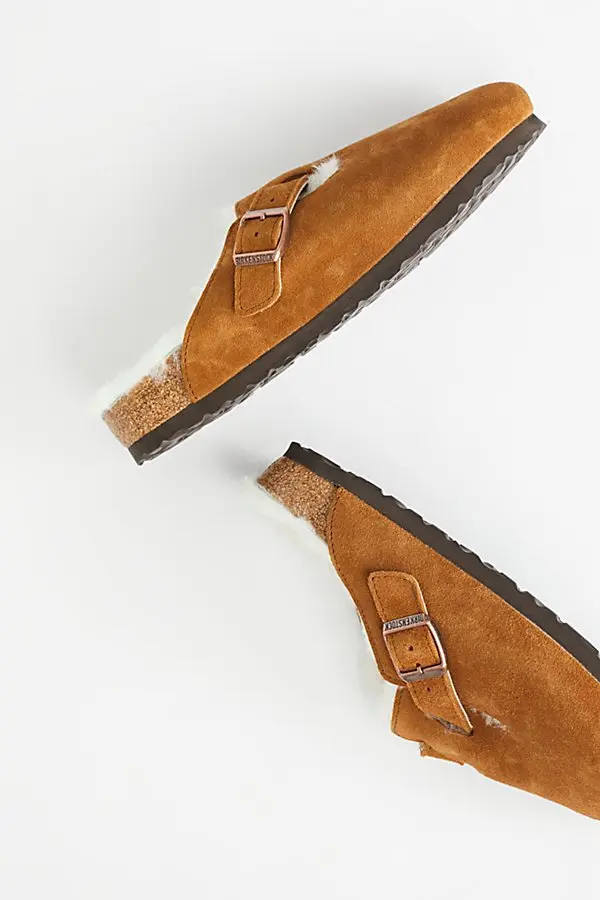 BIRKENSTOCK Boston Shearling Clogs - Mink