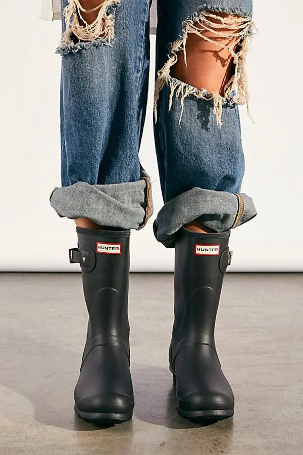 Hunter Short Wellies - Black