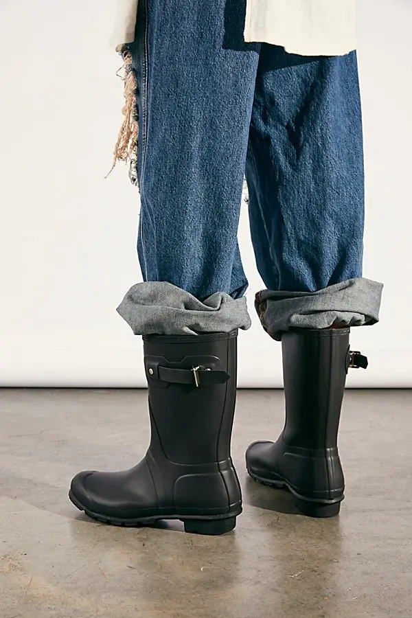 Hunter Short Wellies - Black