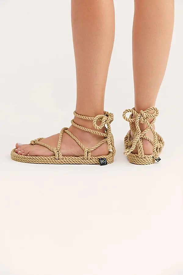 NOMADIC STATE OF MIND Romano Rope Sandals - Camel
