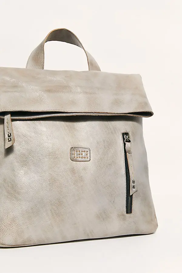 Bed Stu Howie Leather Backpack - Grey