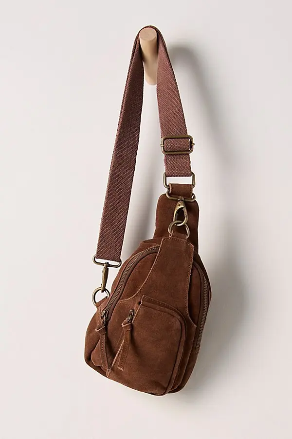 Free People Hudson Suede Sling Bag