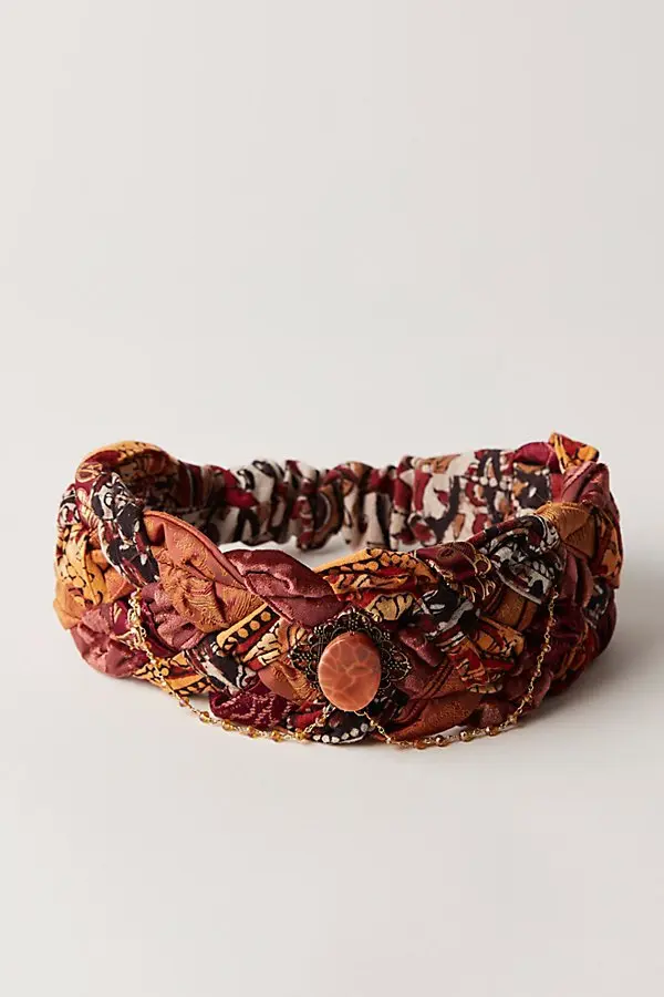Curried Myrrh Willa Braided Headband - Cinnamon Dolce  display picture 1