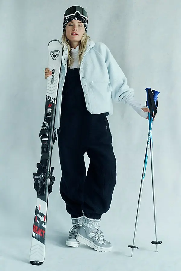 Free People Hit The Slopes Salopette - Black