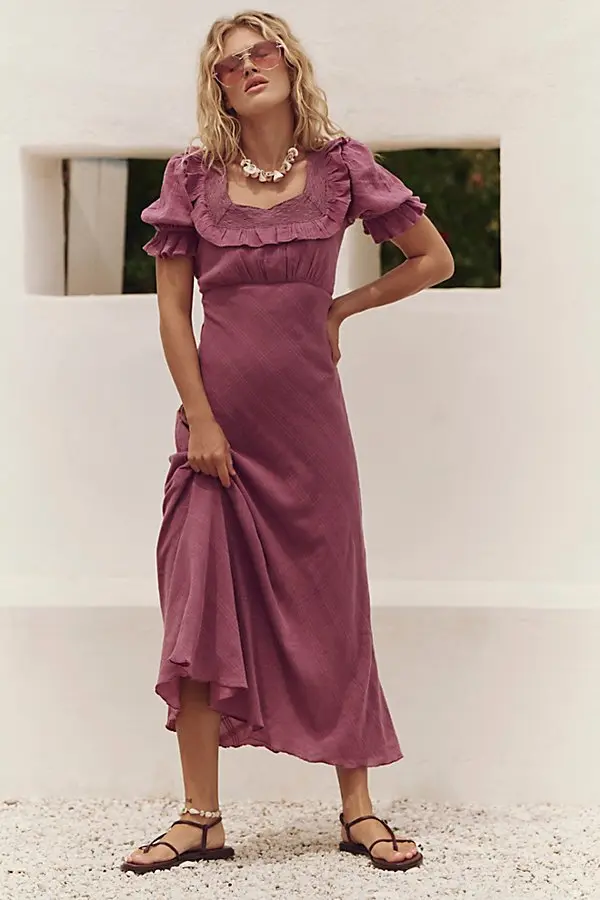 Free People Now And Forever Midi Dress