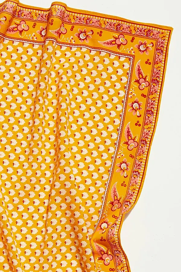 Free People Lotus Paisley Print Bandana - Caramel Combo