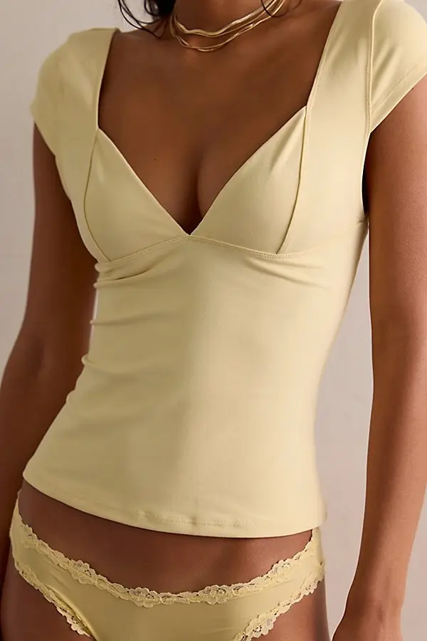 Free People Duo Corset Cami - Perfect Flan