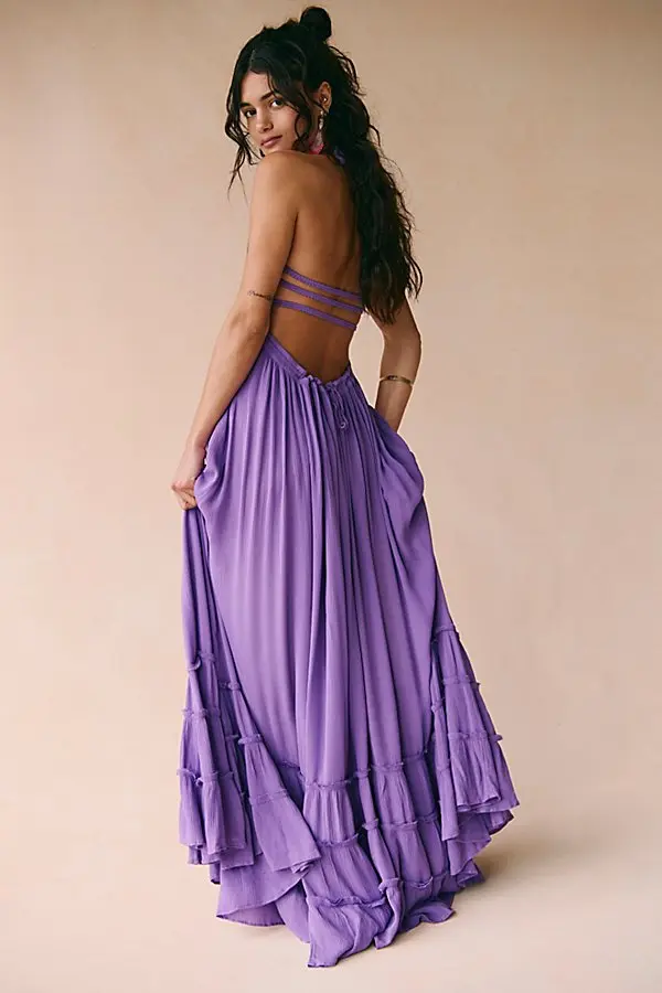 Free People Extratropical Maxi Dress - Easy Iris