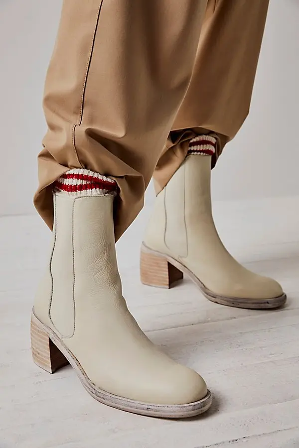 Free People Leather Chelsea Boots