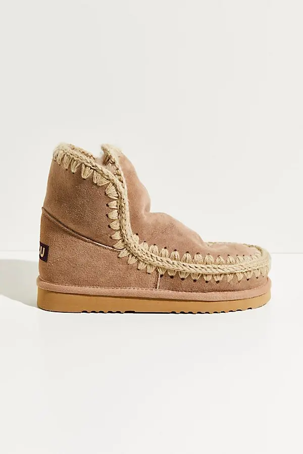 Mou Glacier Ankle Boots - Camel