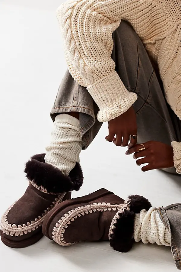 Mou Glacier Ankle Boots - Mocha