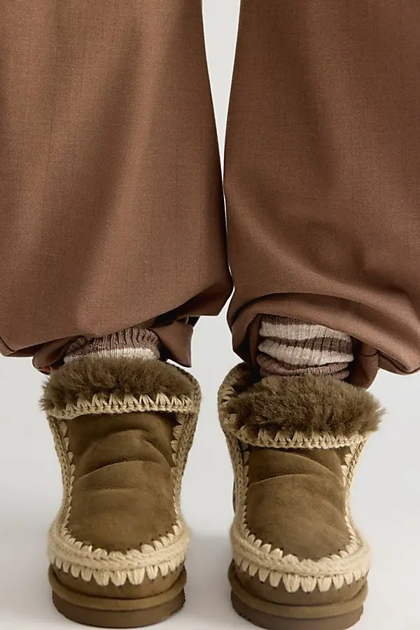 Mou Glacier Ankle Boots - Olive