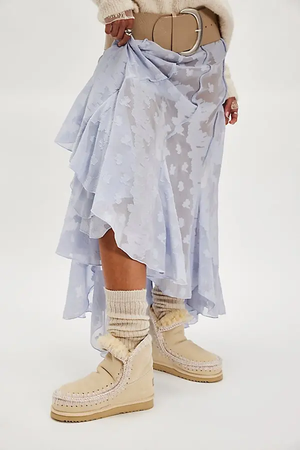 Mou Glacier Ankle Boots - Vanilla