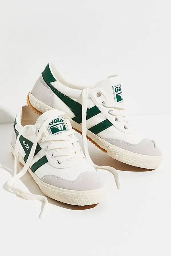 Gola Badminton Court Sneakers - Off White/green