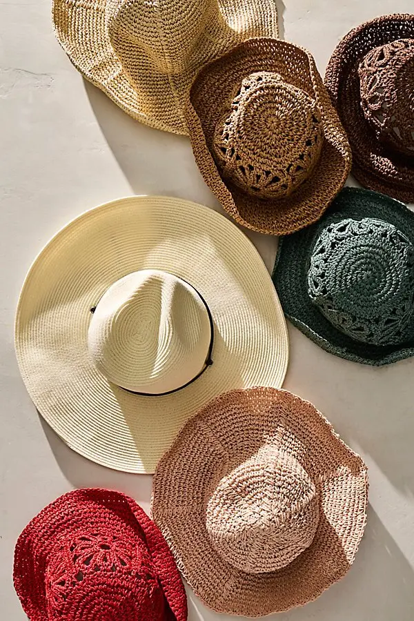 Free People Arizona Wide Brim Straw Hat