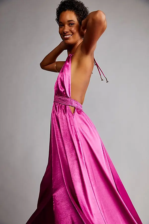 Free People Look Into The Sun Gown In Azalea - 50% Off | Editorialist