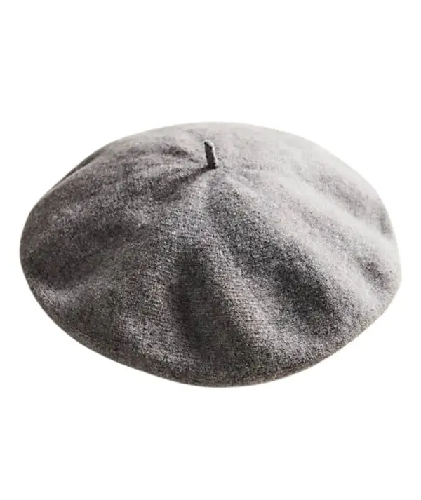 Free People Margot Slouchy Beret - Grey Marl