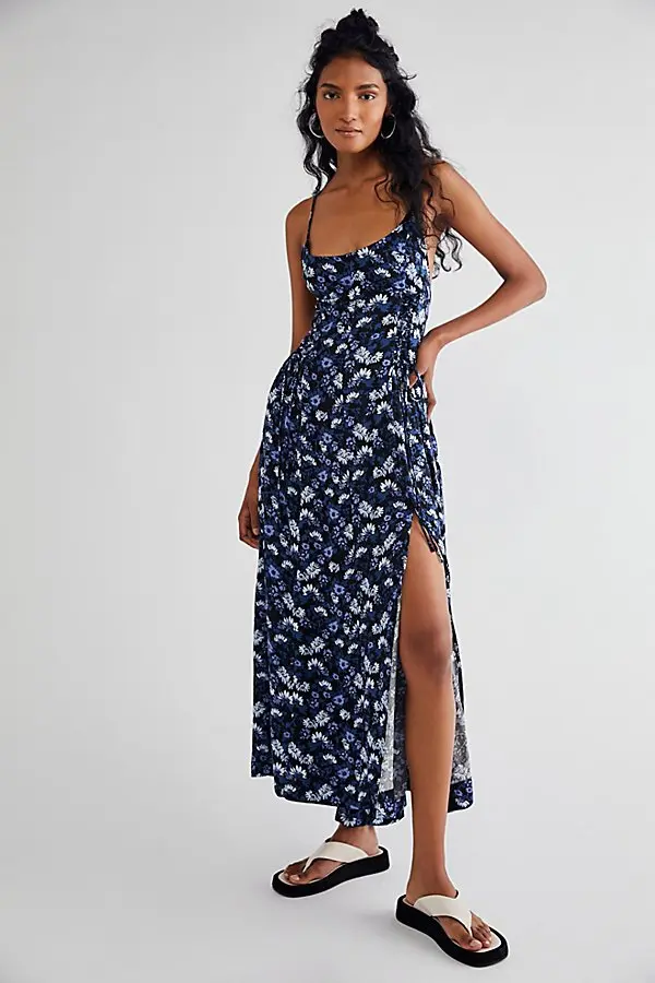 Free People Taryn Midi Dress By In Night Combo - 53% Off | Editorialist