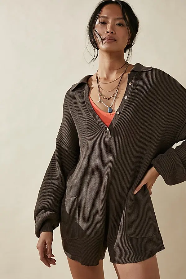 Free People Picnic Sweater Romper