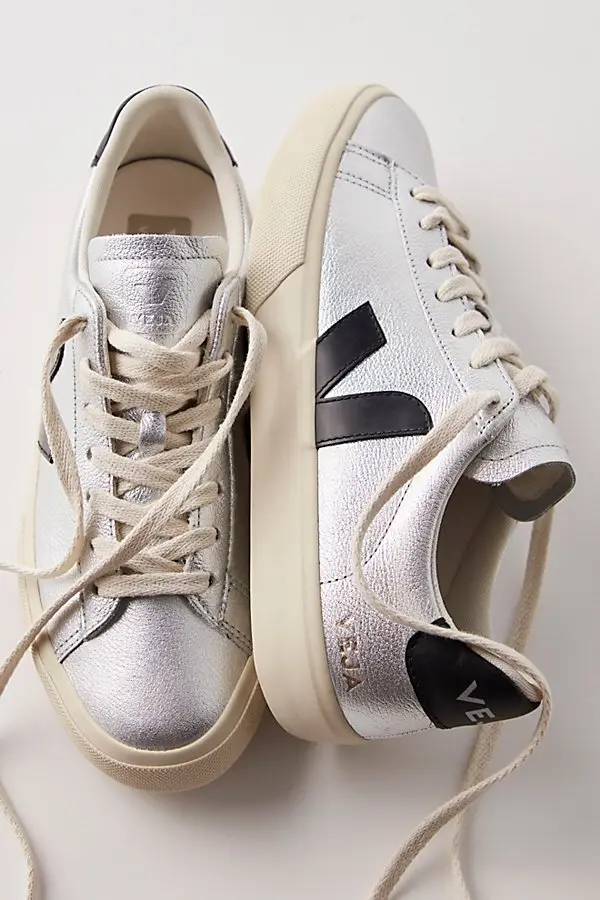 VEJA Campo Low-top Sneakers - Silver/black