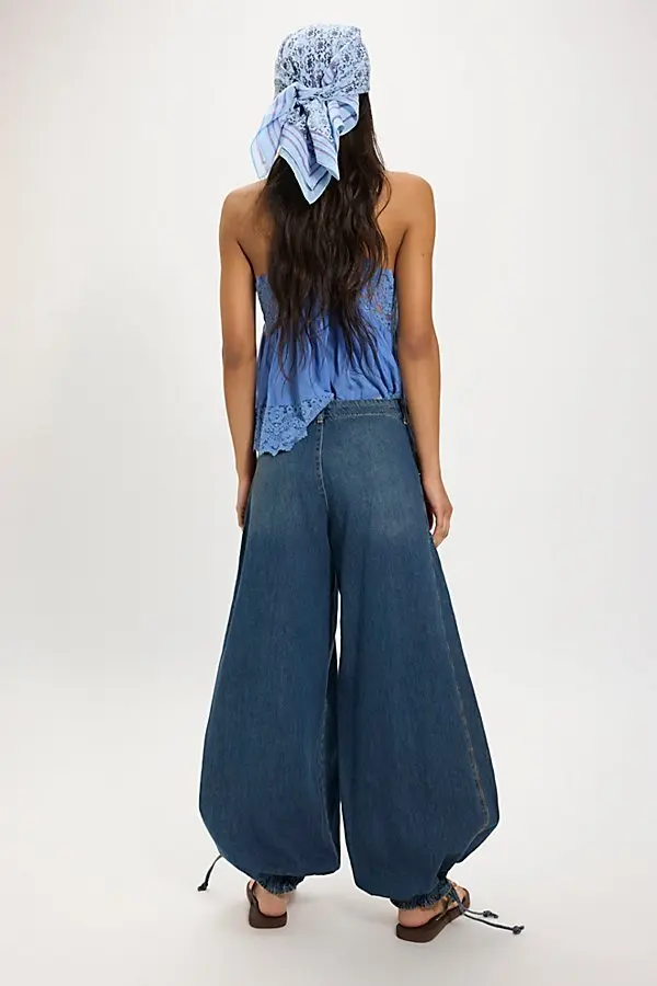 Free People We The Free Lotus Balloon Jeans - Juno