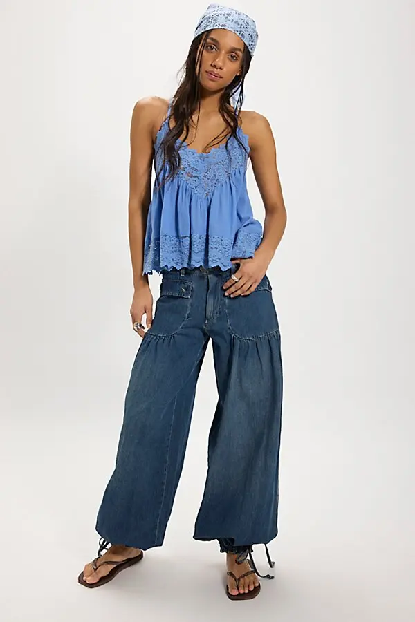 Free People We The Free Lotus Balloon Jeans - Juno