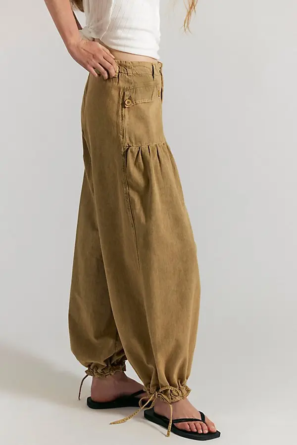 Free People We The Free Lotus Balloon Jeans - Mustard