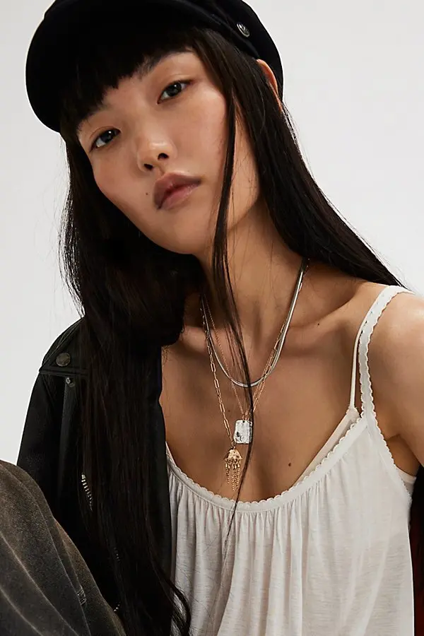Free People Oversized Coin Layered Necklace - Jellyfish
