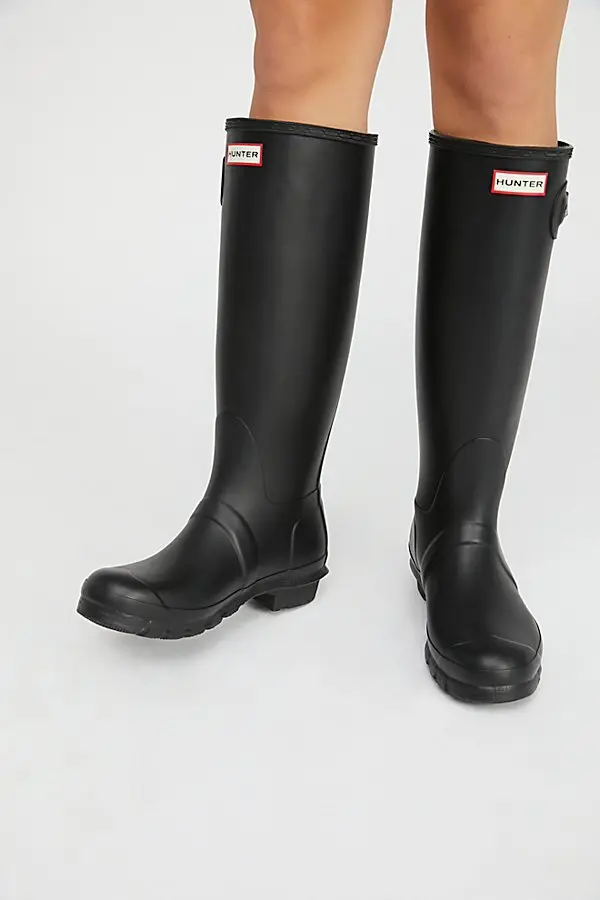 Hunter Rubber Rain Boots - Black