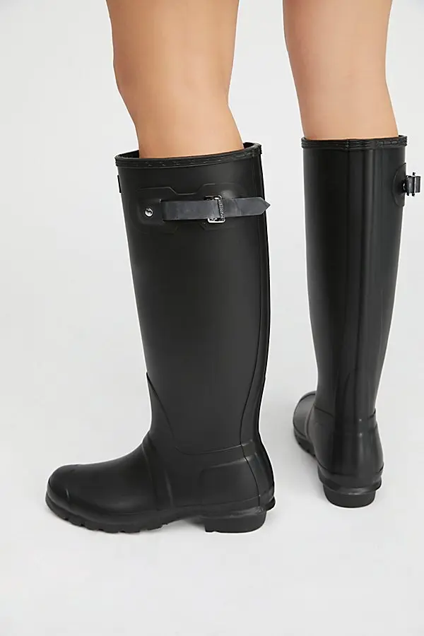 Hunter Rubber Rain Boots - Black