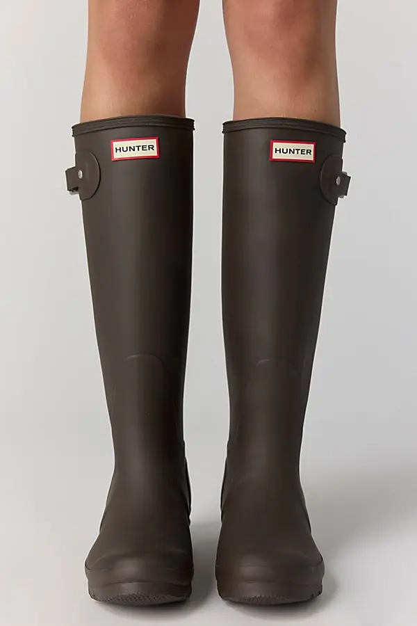 Hunter Rubber Rain Boots - Brown