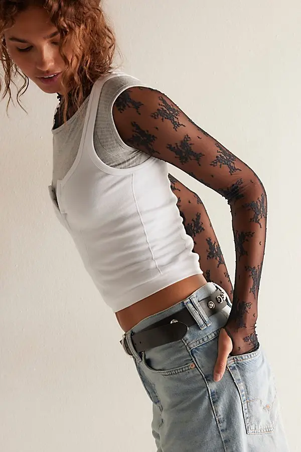 Free People Lady Lux Layering Top - Black