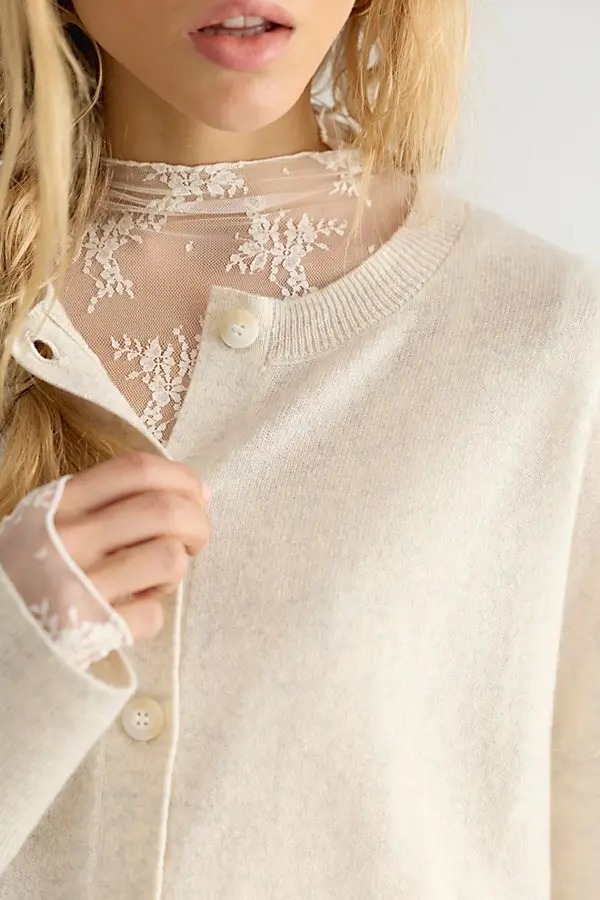Free People Lady Lux Layering Top - Evening Creme